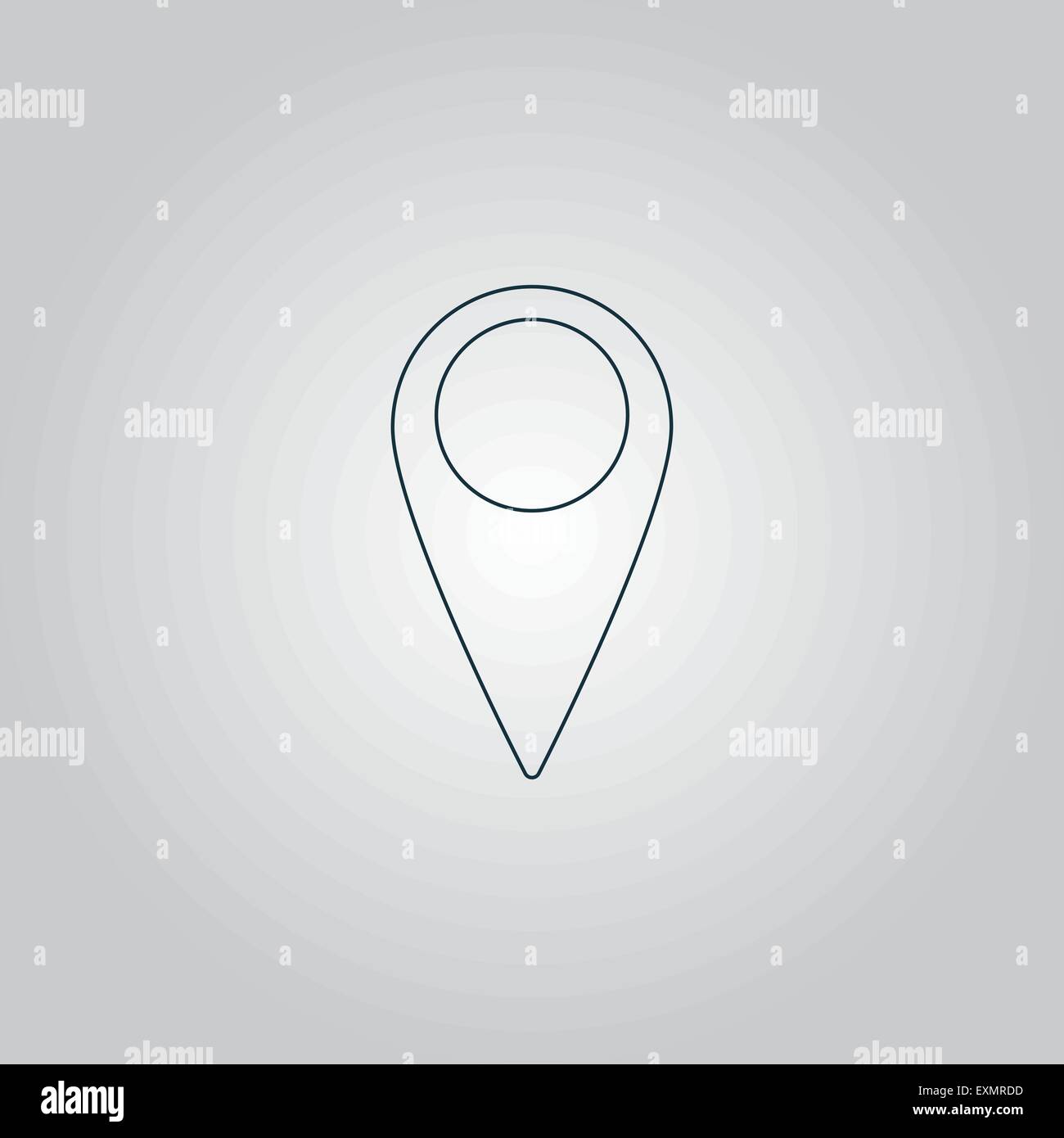 Mark icon, pointer. vector illustration Stock Vector Image & Art - Alamy