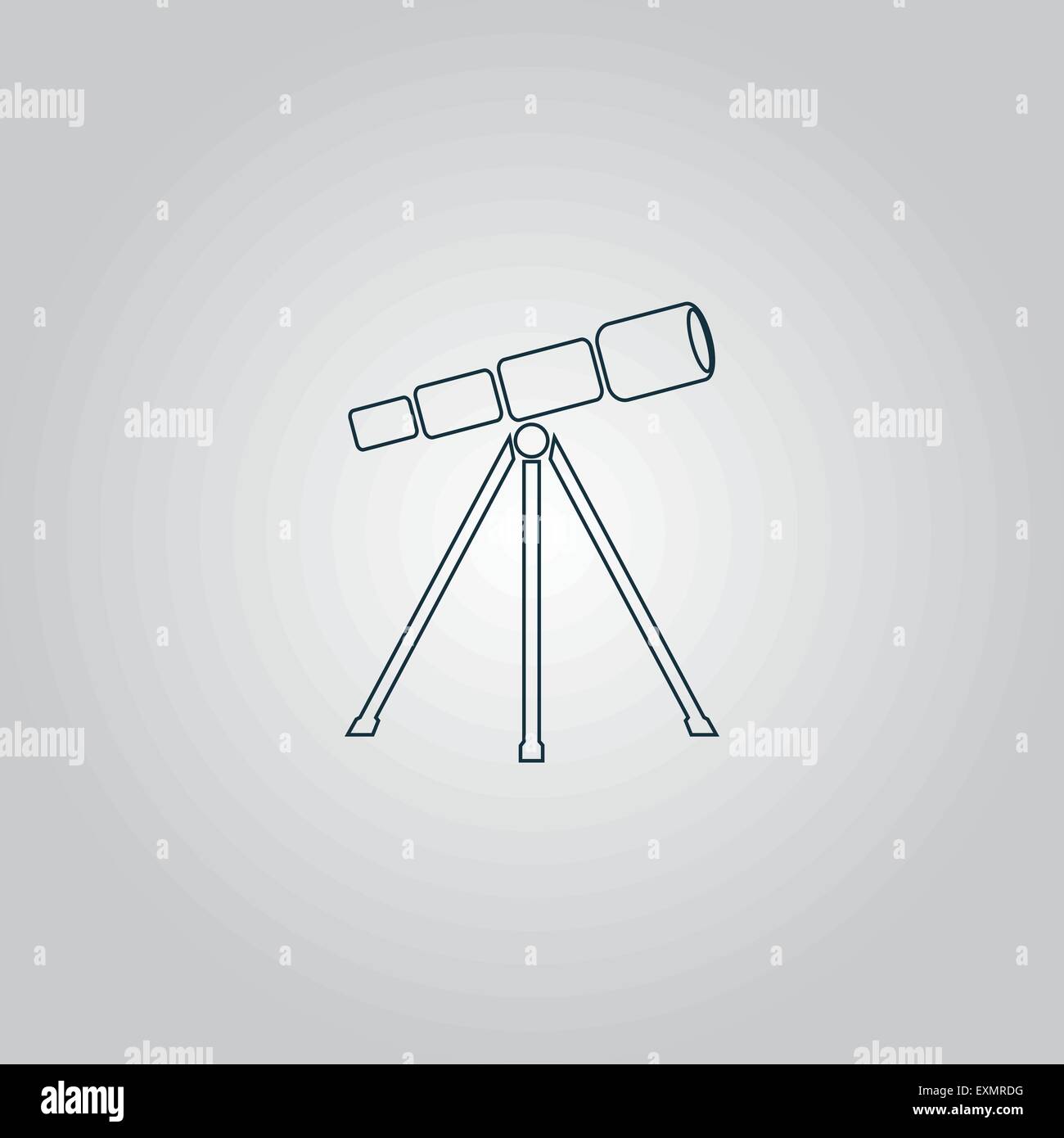 Telescope device isolated icon Stock Vector Images - Alamy