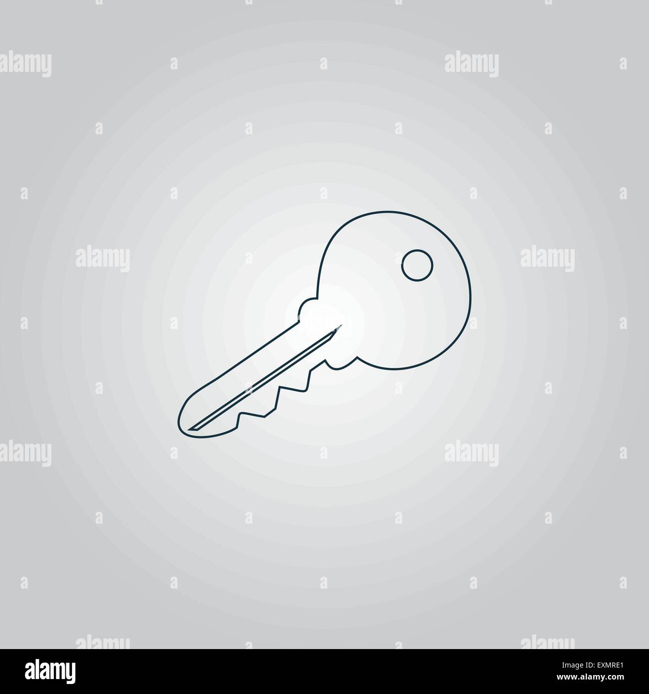 Key symbol isolated on background Stock Vector Image & Art - Alamy