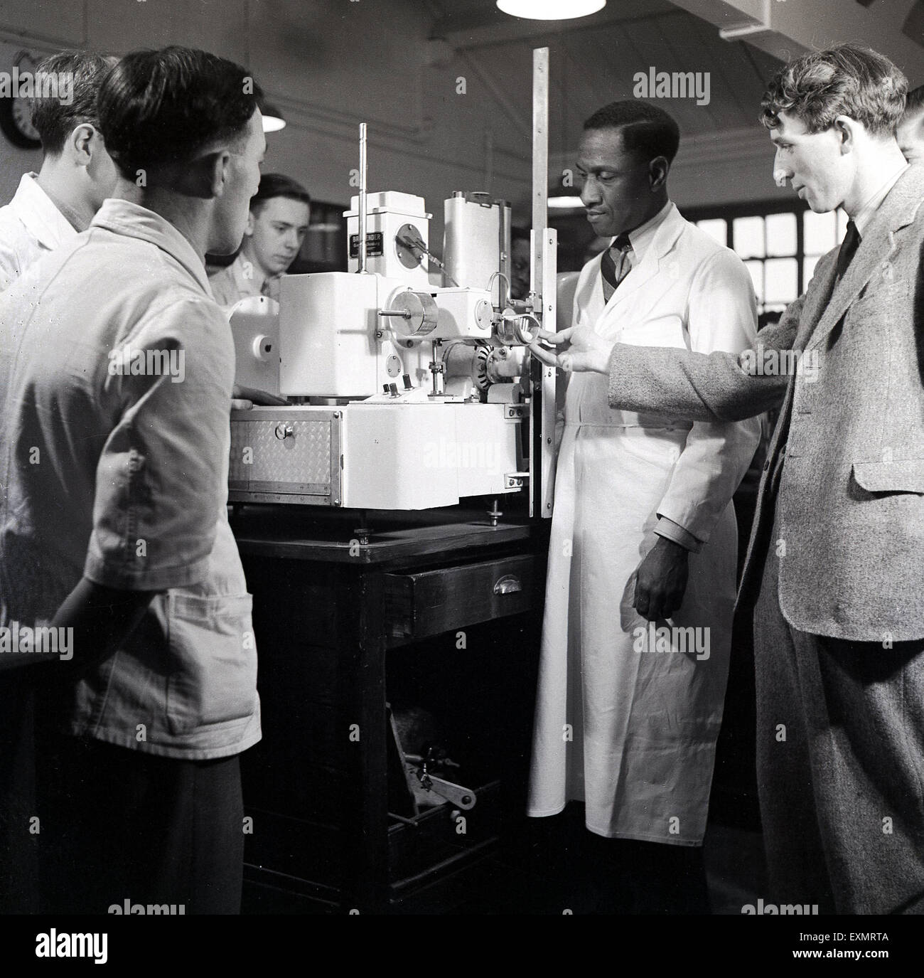 1950s historical, here we see medical students or apprentices in ...