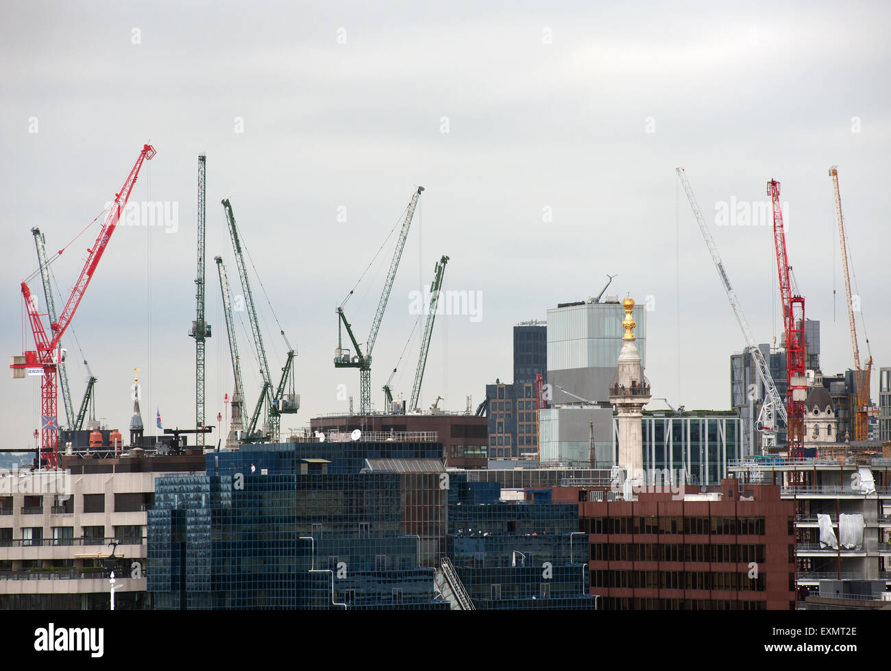 cranes in the city of London Stock Photo - Alamy