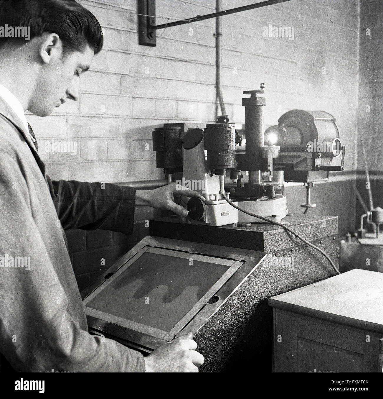 1950s, historical, engineering student Stock Photo - Alamy