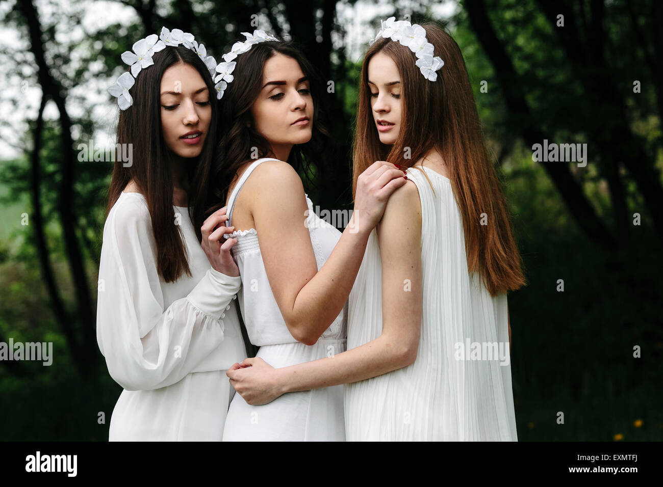 three beautiful girls Stock Photo - Alamy