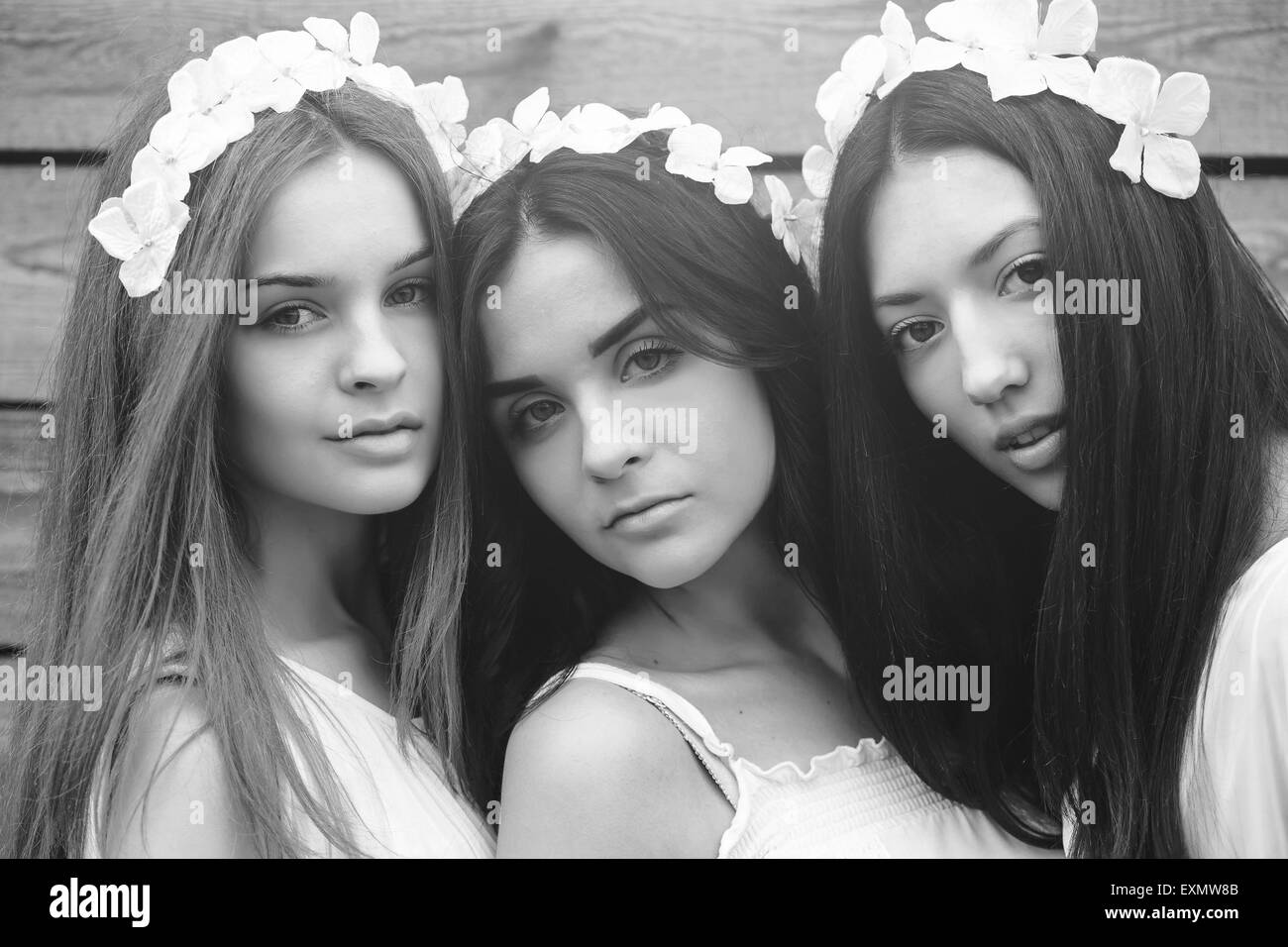 three beautiful girls Stock Photo - Alamy