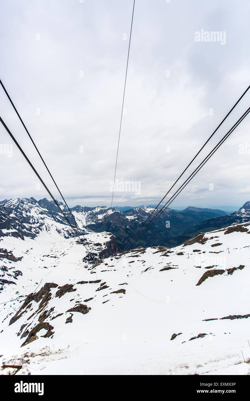 Switzerland Titlis snow mountain Stock Photo - Alamy
