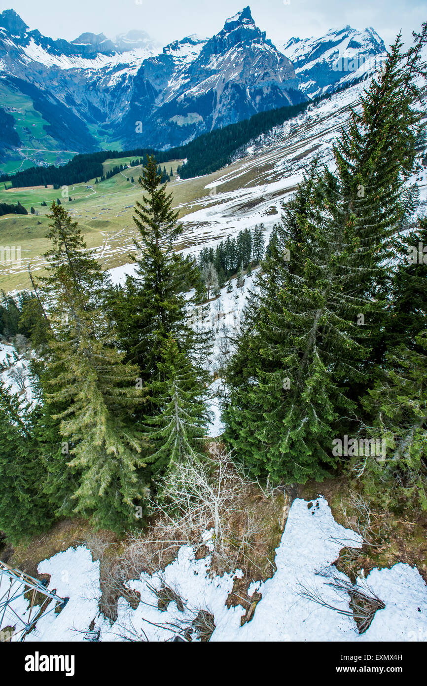 Switzerland Titlis snow mountain Stock Photo - Alamy
