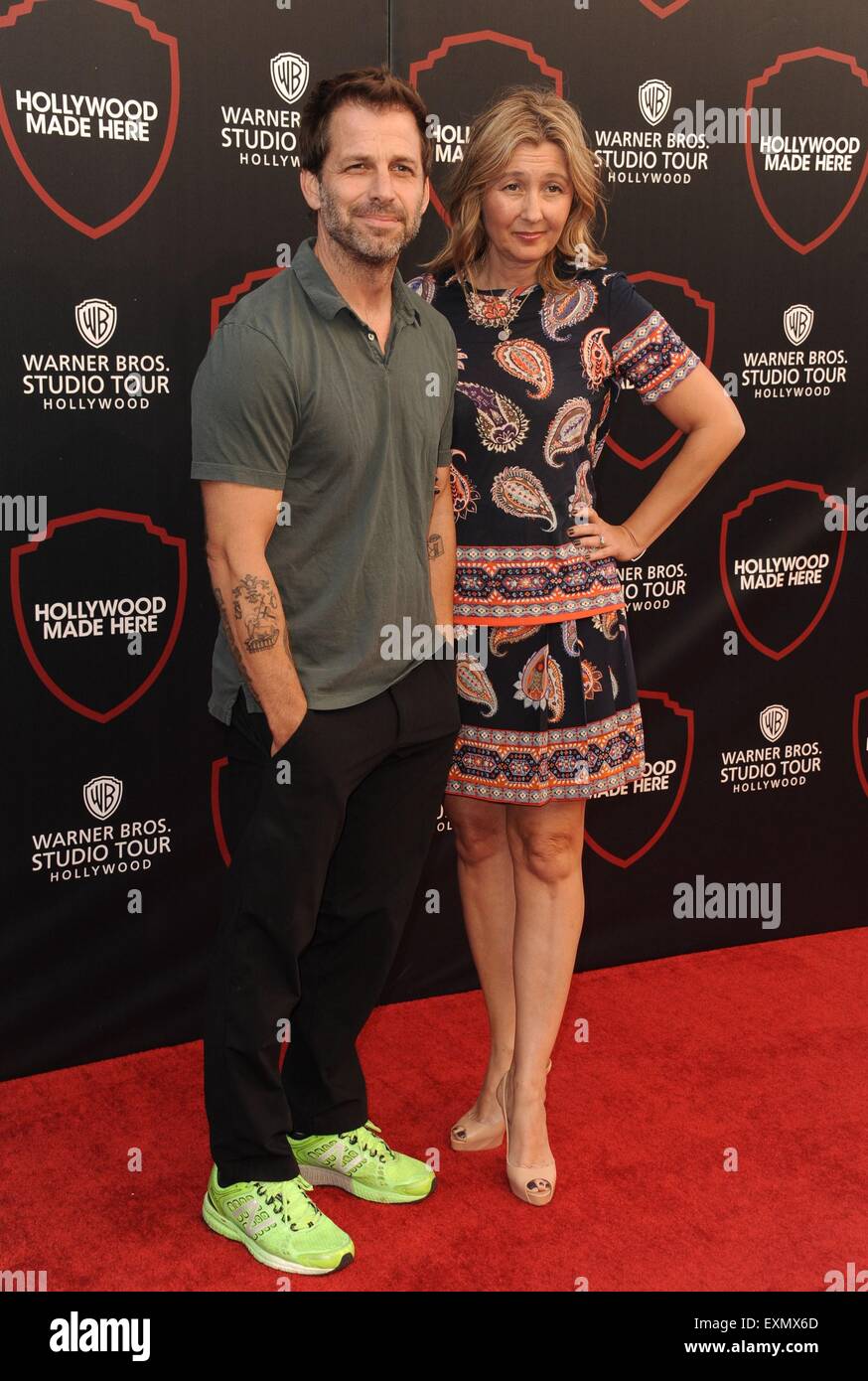 Los Angeles, CA, USA. 14th July, 2015. Zack Snyder, Debbie Snyder in ...