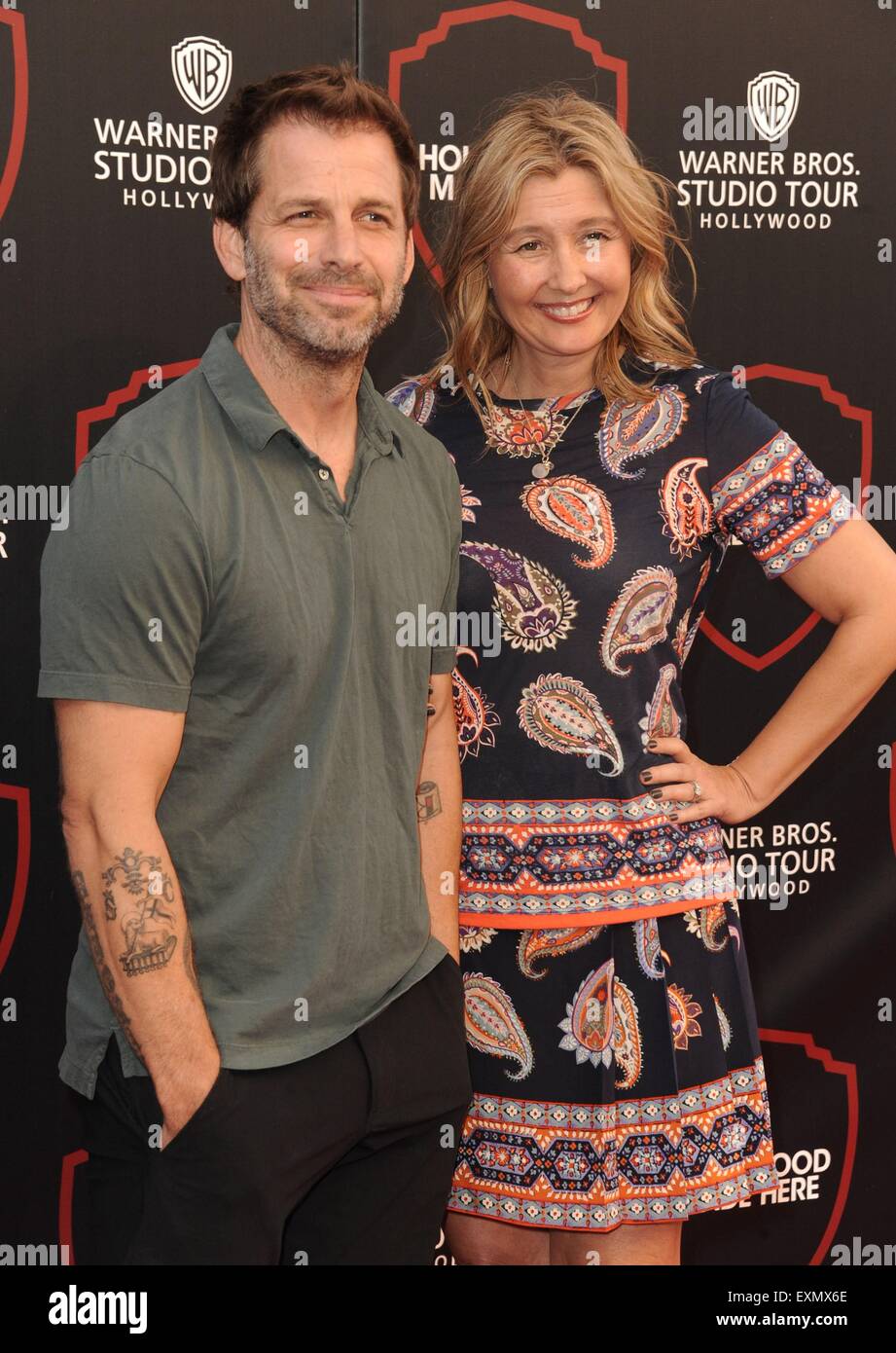 Los Angeles, CA, USA. 14th July, 2015. Zack Snyder, Debbie Snyder in ...
