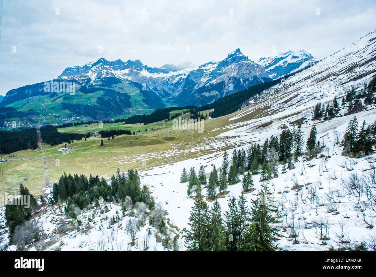 Switzerland Titlis snow mountain Stock Photo - Alamy