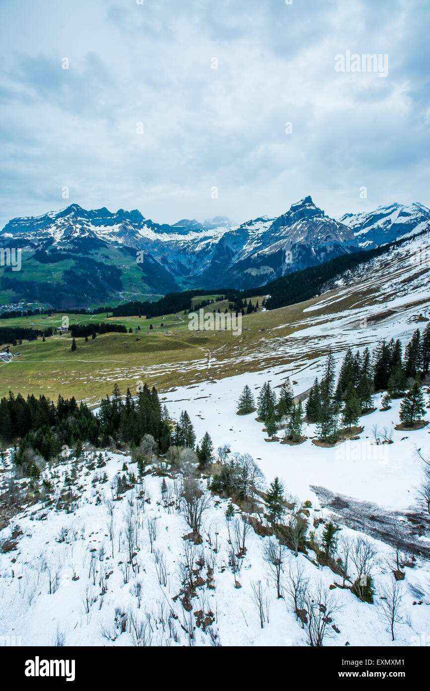 Switzerland Titlis snow mountain Stock Photo - Alamy
