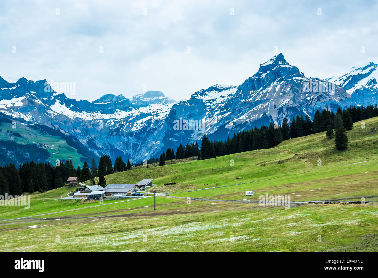 Switzerland Titlis snow mountain Stock Photo - Alamy