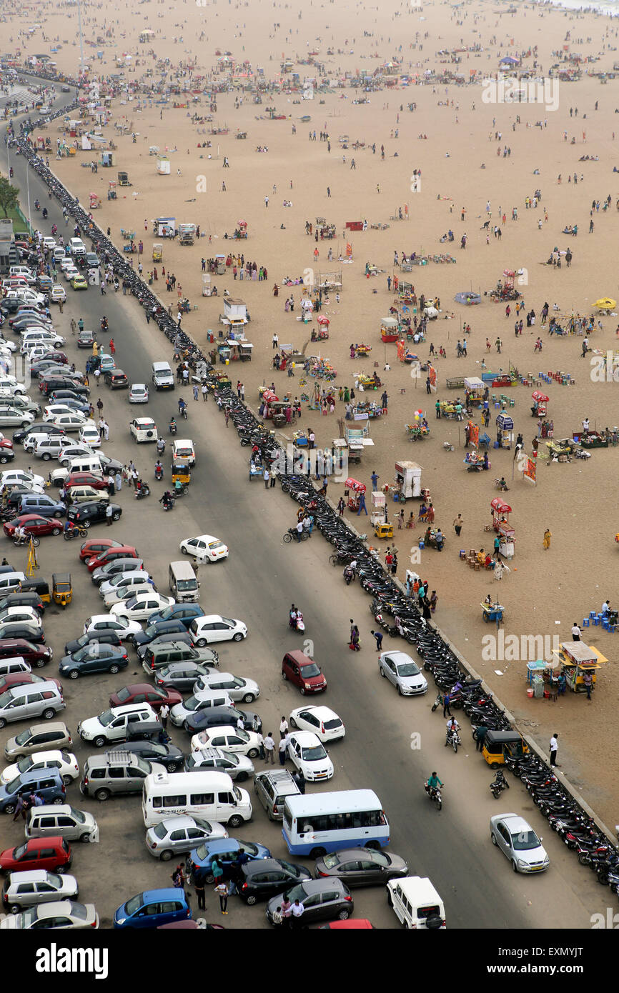 Marina beach india chennai hi-res stock photography and images - Alamy