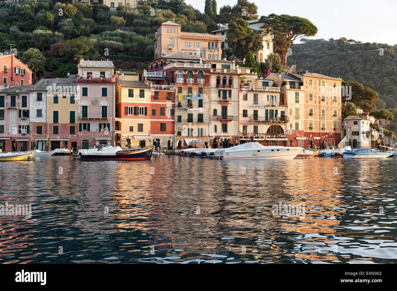 Portofino harbour sunset hi-res stock photography and images - Alamy