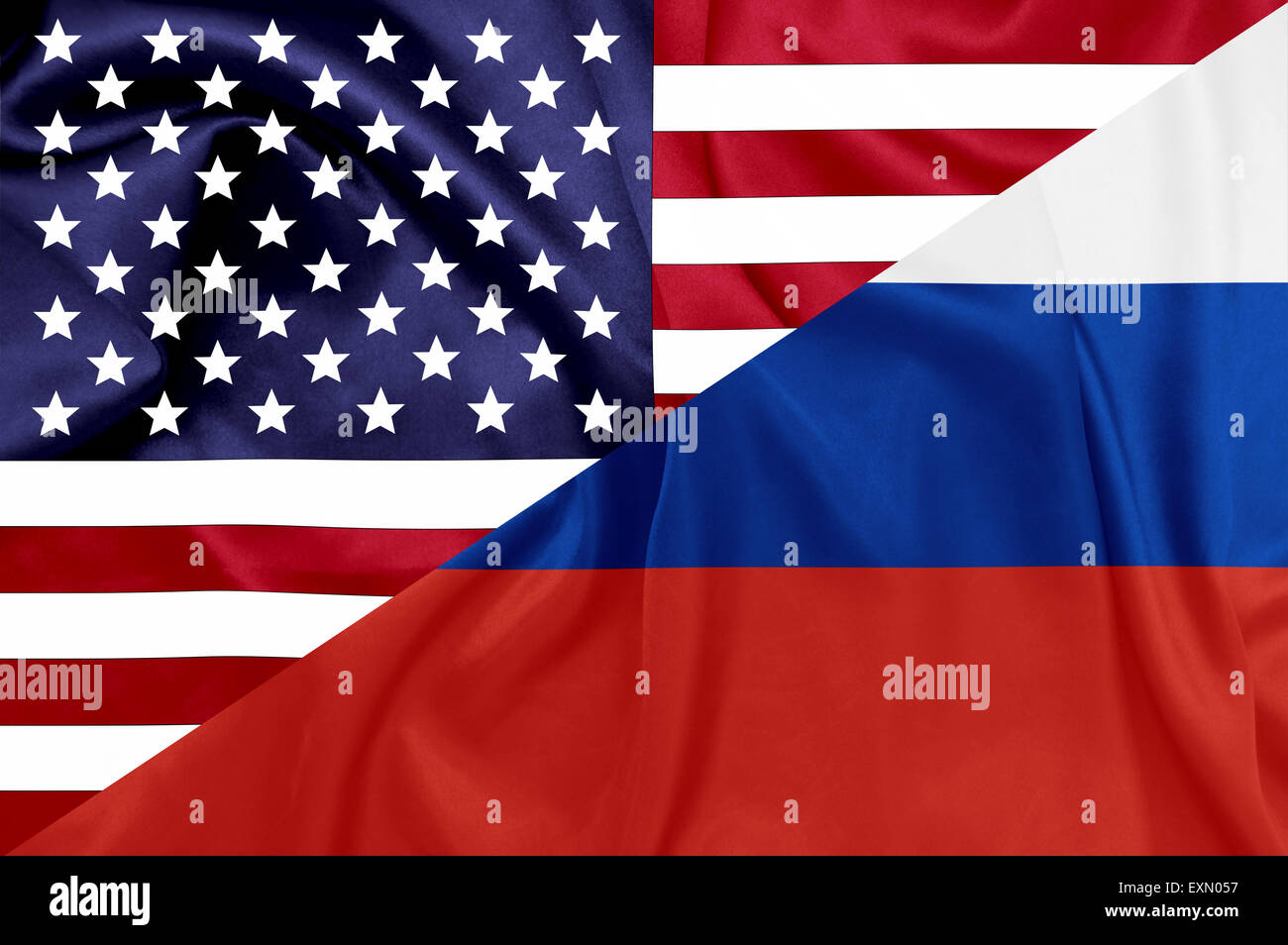 United states and Russian federation flags Stock Photo - Alamy