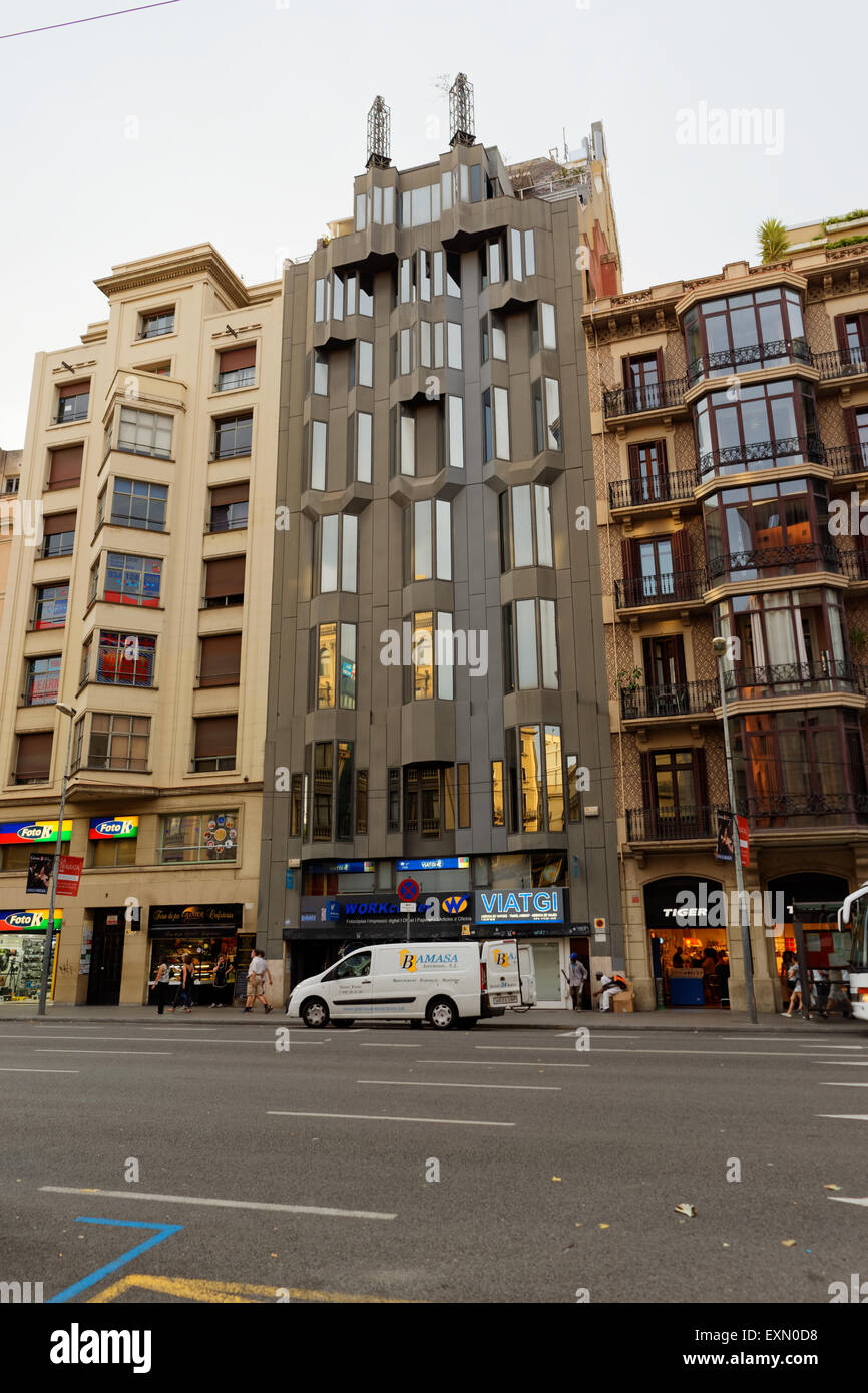 Street scene Barcelona Stock Photo - Alamy