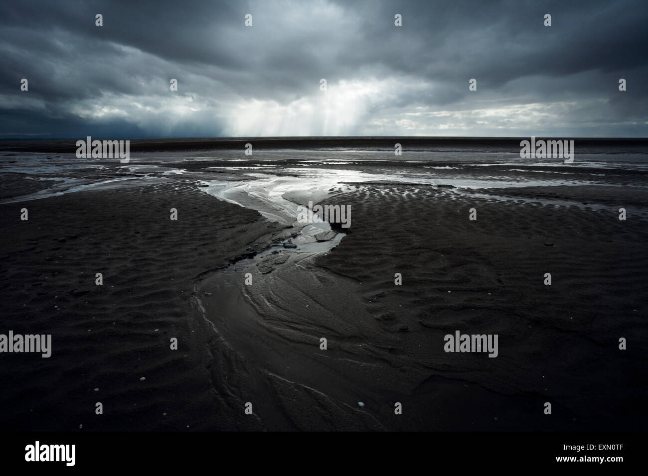 England rain beach hi-res stock photography and images - Alamy