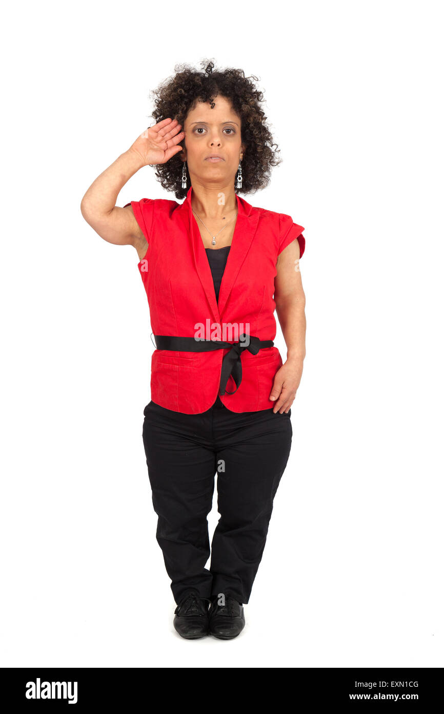 Beautiful woman doing different expressions in different sets of ...