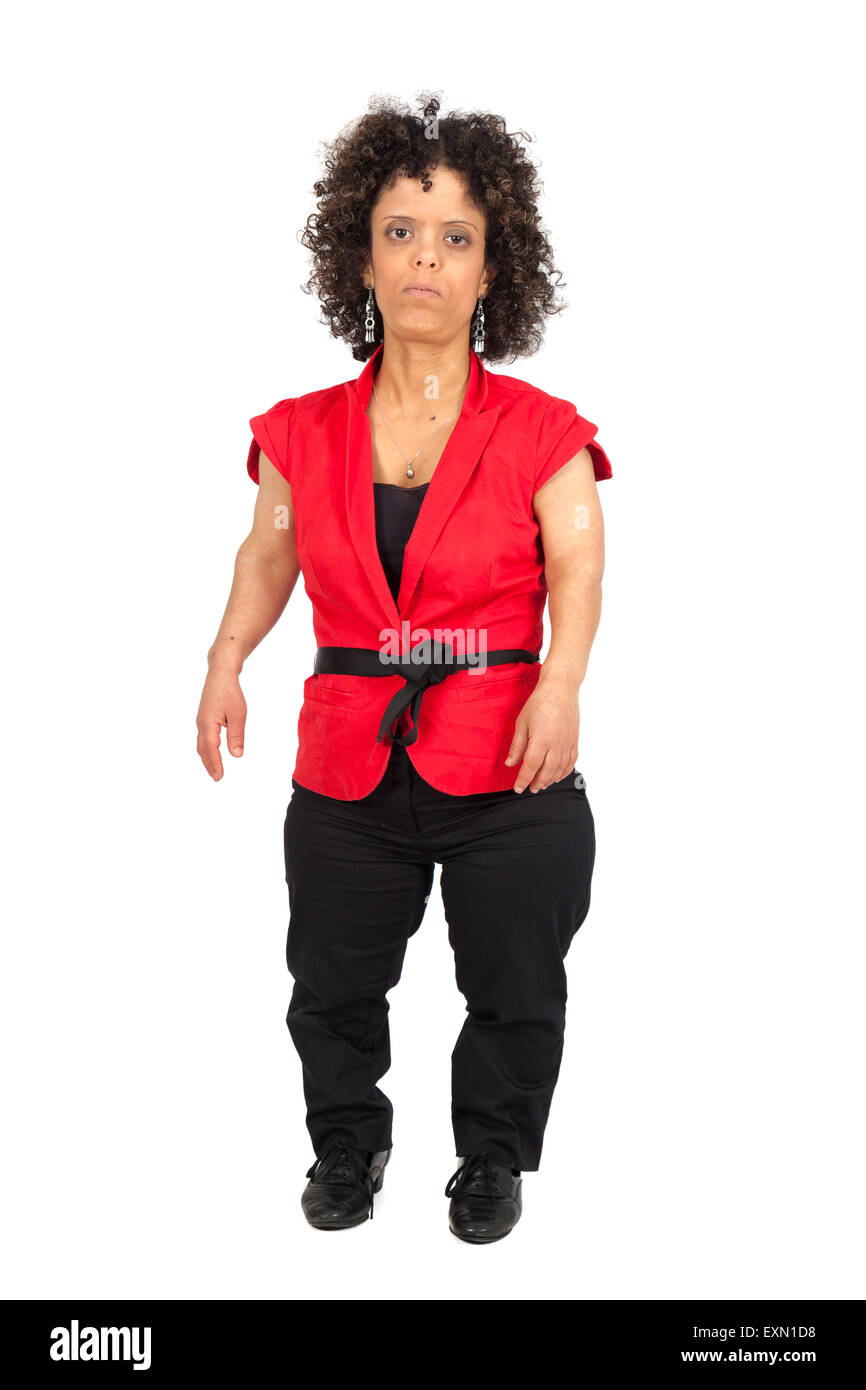 Beautiful woman doing different expressions in different sets of ...