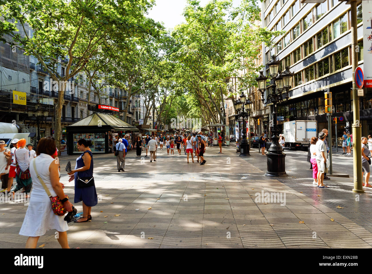 Las Ramblas Barcelona Stock Photo - Alamy