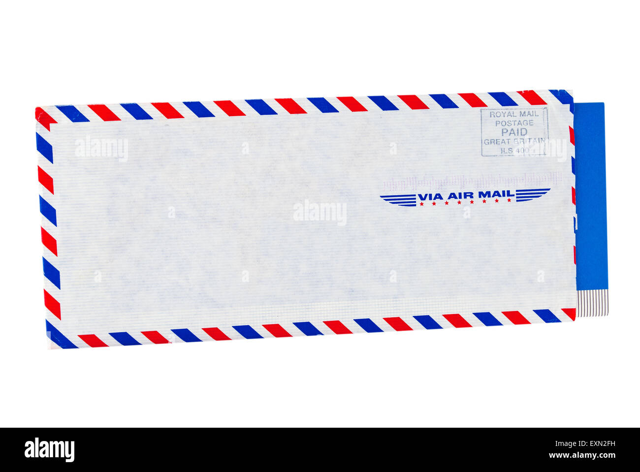 Airmail letter, envelope isolated on white background Stock Photo - Alamy
