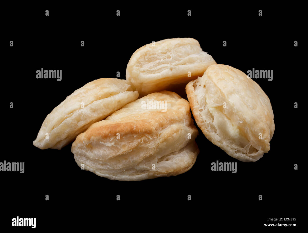Tyropitakia (Greek Cheese Parcels) isolated on black Stock Photo - Alamy