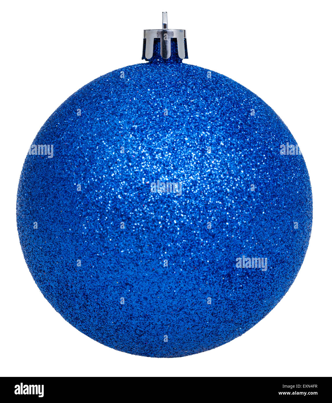 christmas decorations - xmas dark blue ball isolated on white ...