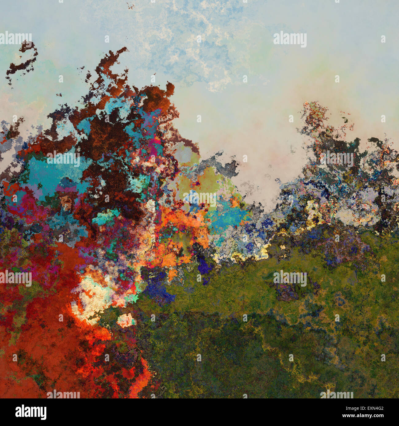 Abstract color paint splashes background design Stock Photo - Alamy