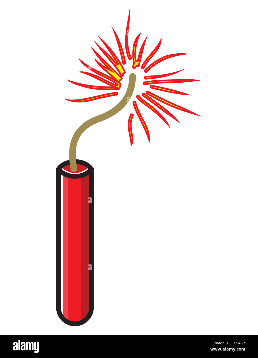 Vector illustrations of the dynamite Stock Photo - Alamy