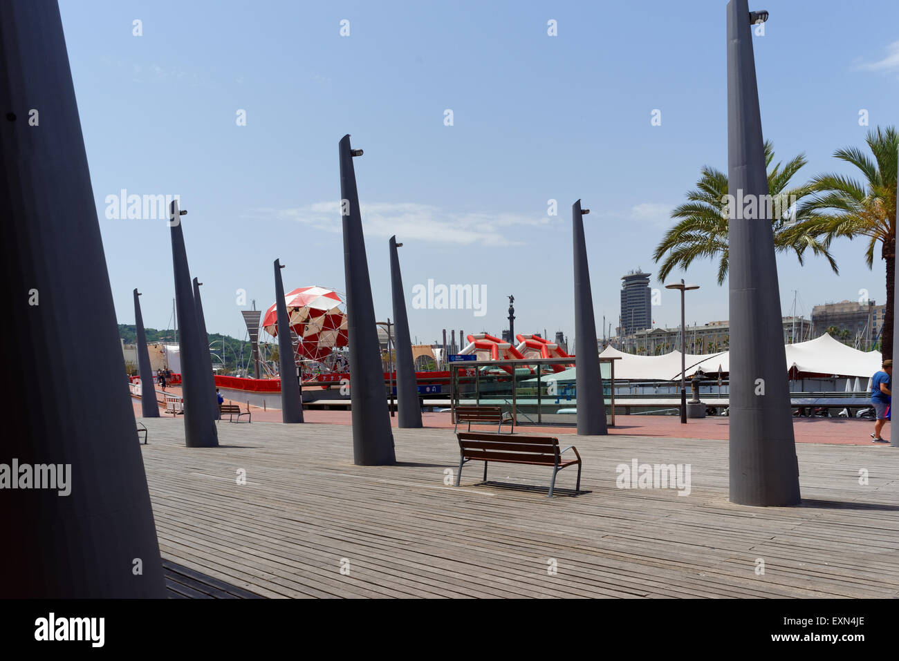 Street Scene Barcelona Stock Photo - Alamy