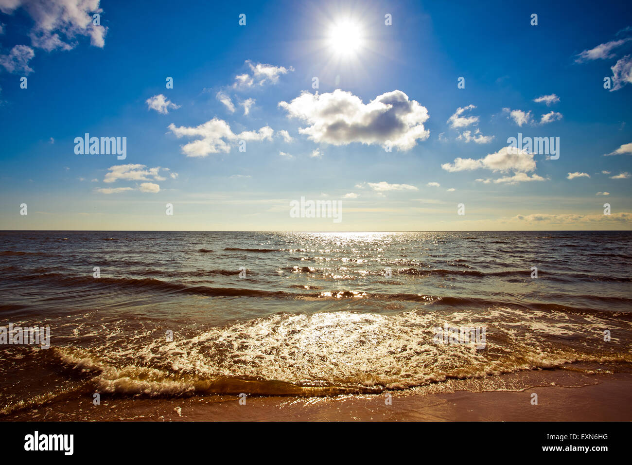The sea view on the cape Kolka, Latvia Stock Photo - Alamy