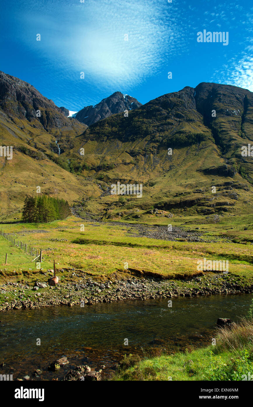 River Coe and surrounding mountains Stock Photo - Alamy