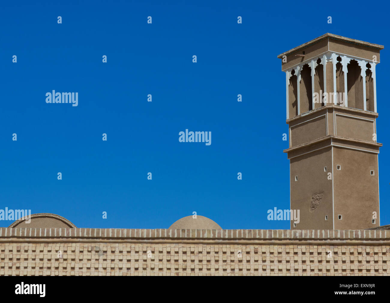 Windtower Of Traditional House, Isfahan Province, Kashan, Iran Stock ...
