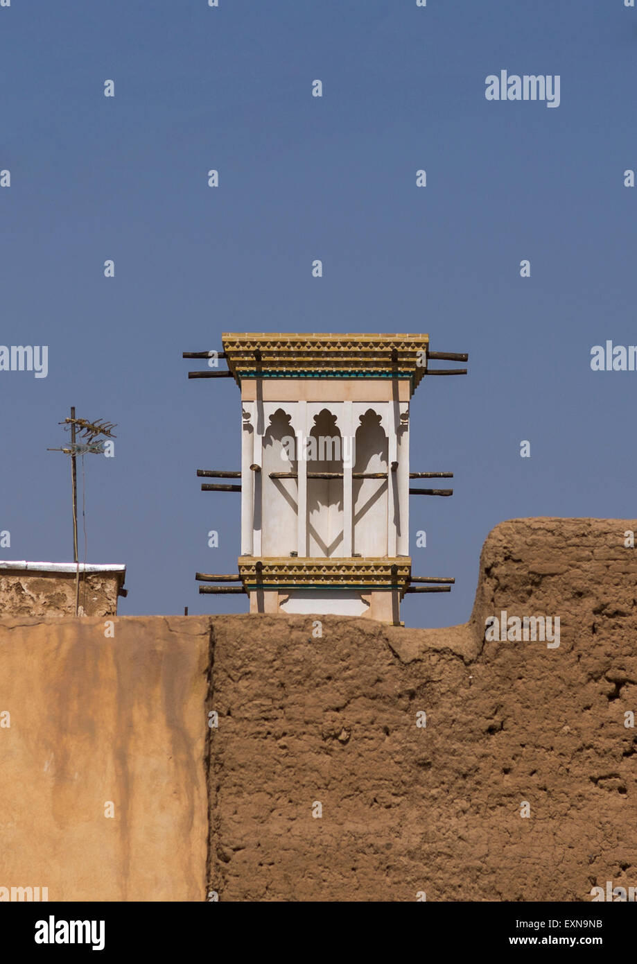 Windtower Of Traditional House, Isfahan Province, Kashan, Iran Stock ...