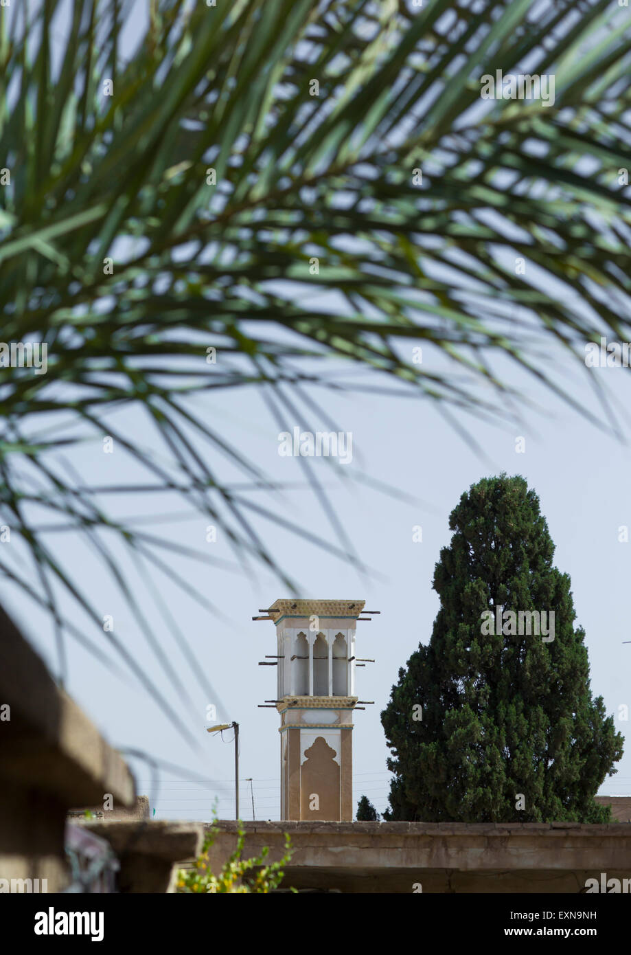 Windtower Of Traditional House, Isfahan Province, Kashan, Iran Stock ...