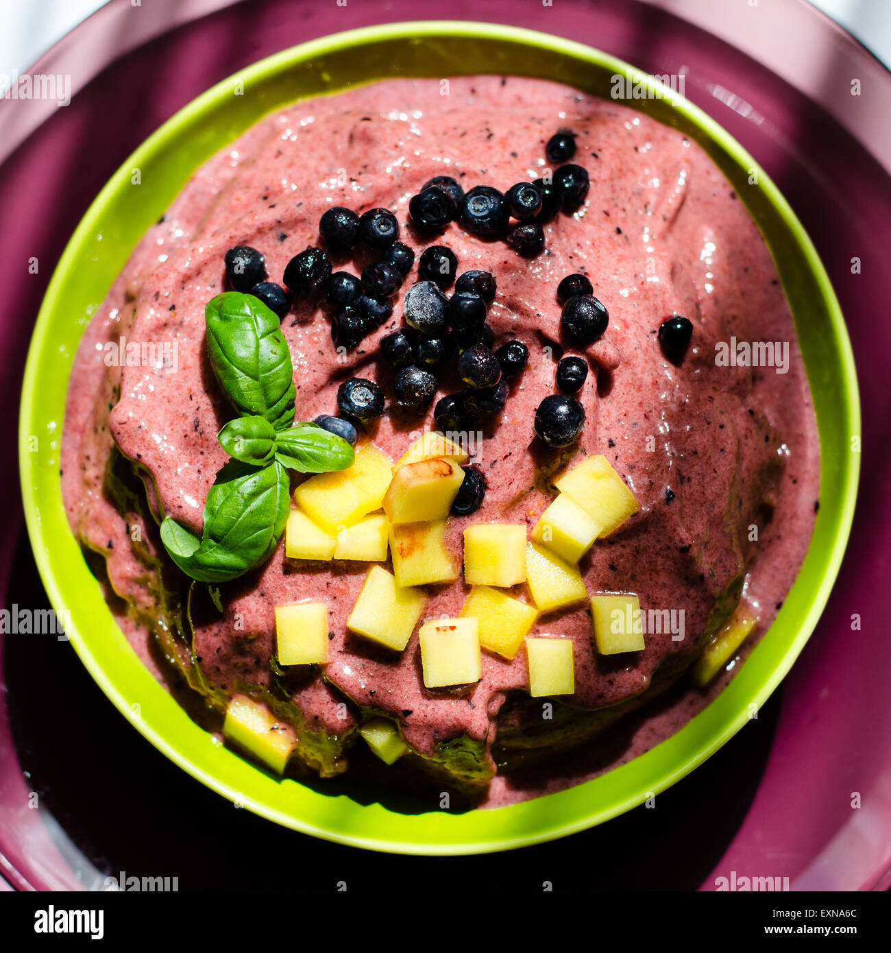 Light fruit breakfast Stock Photo - Alamy