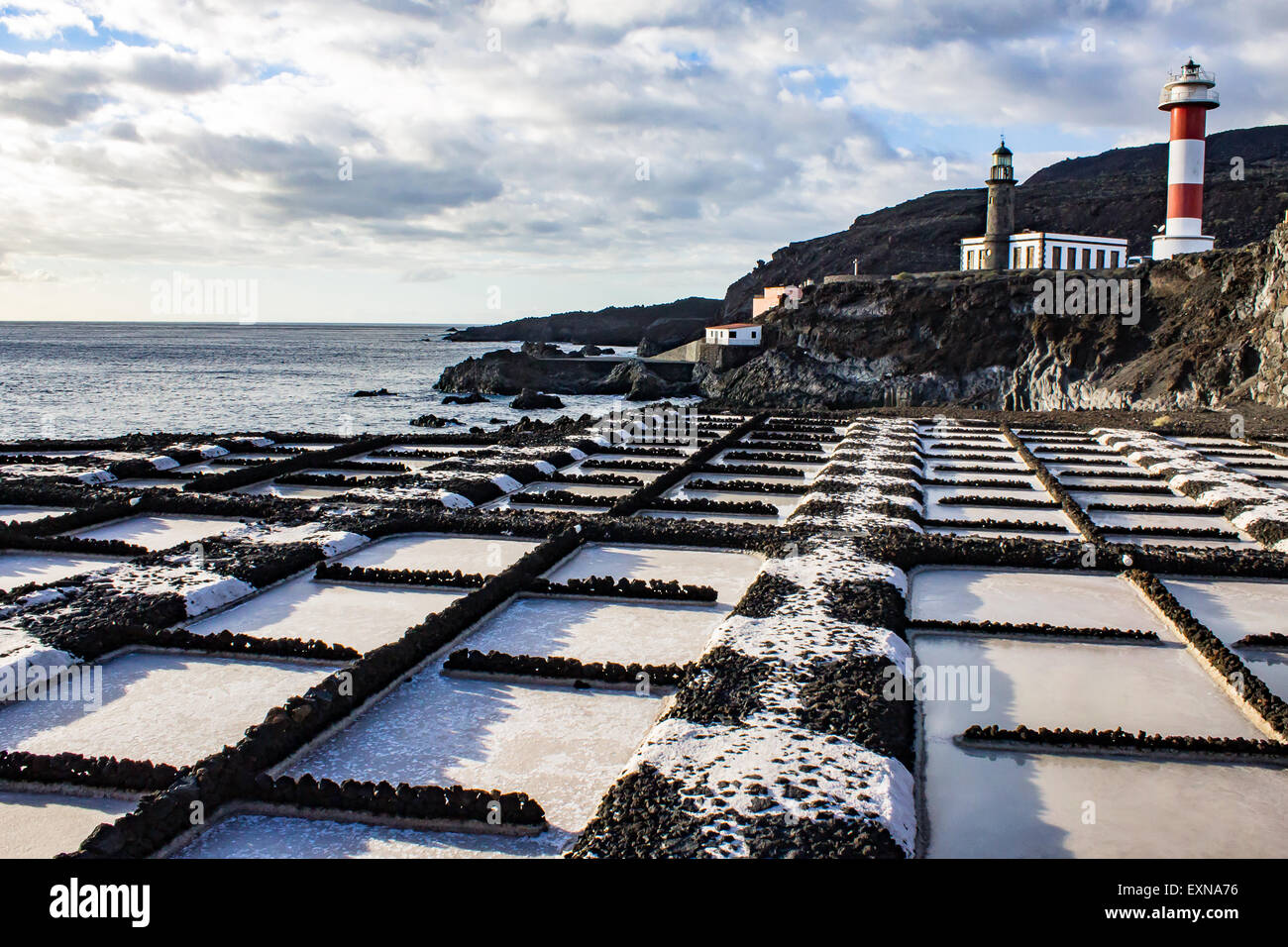 Salt from the sea that have not been evaporated along the salt pans in ...