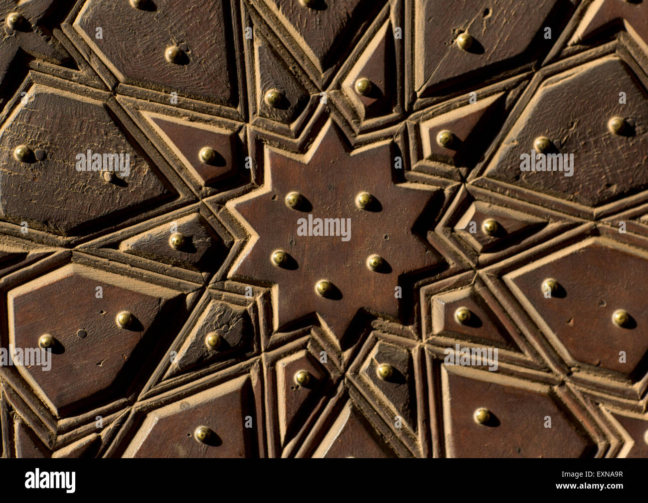 Mir Emad Mosque Old Door Pattern, Isfahan Province, Kashan, Iran Stock ...