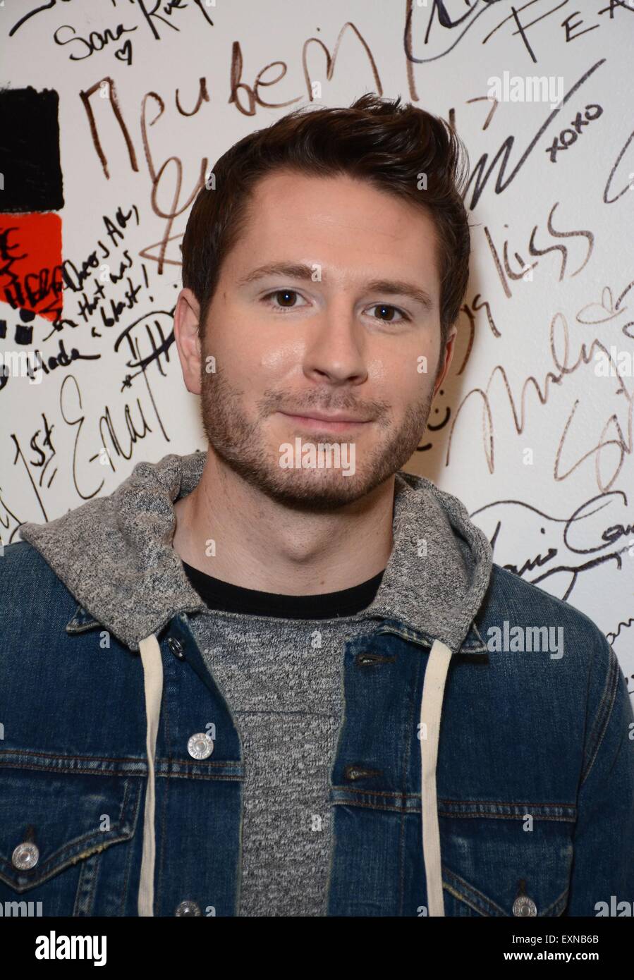 New York, NY, USA. 14th July, 2015. Owl City: Adam Young at a public ...