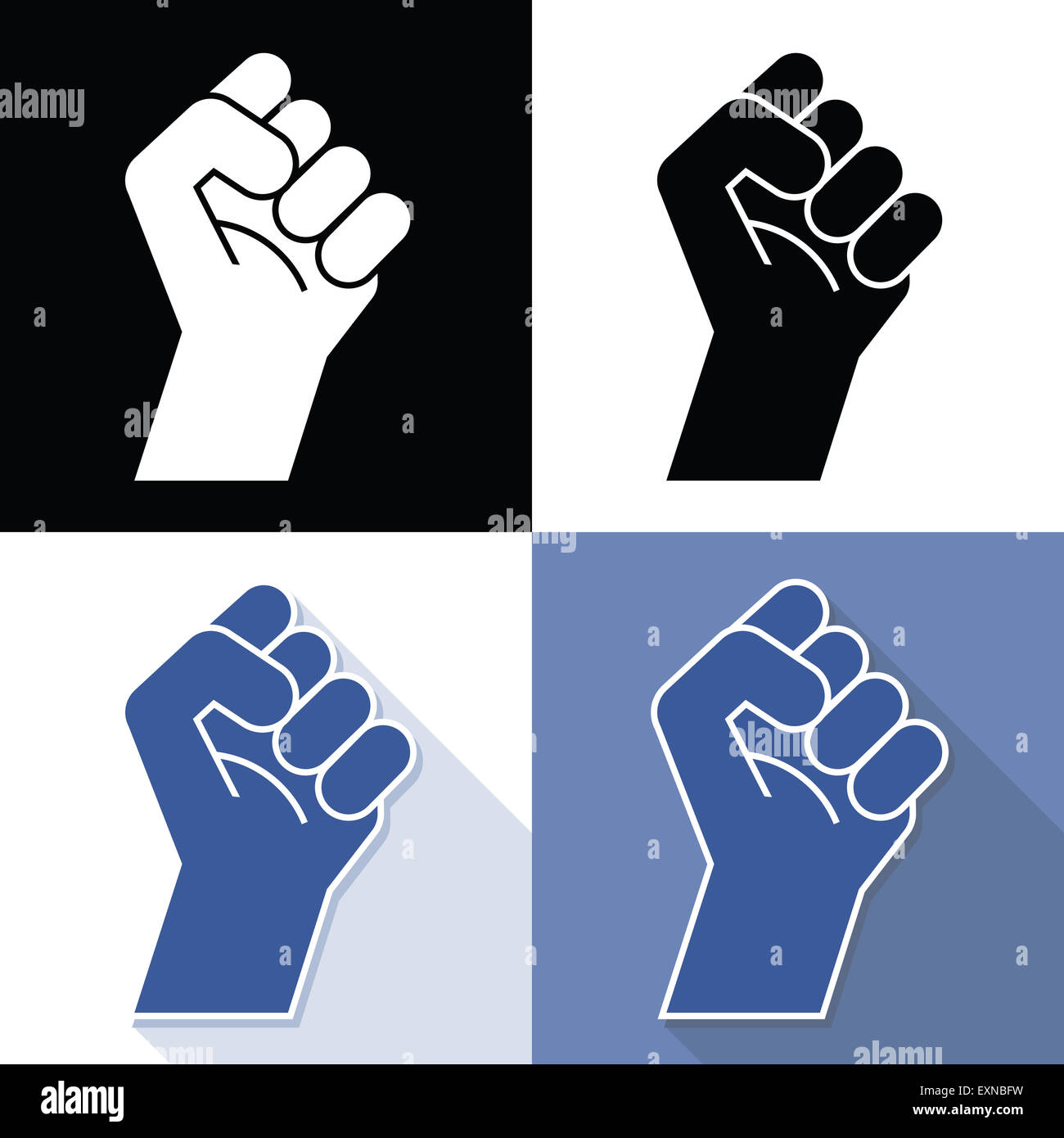 Fist revolution symbol Stock Photo - Alamy