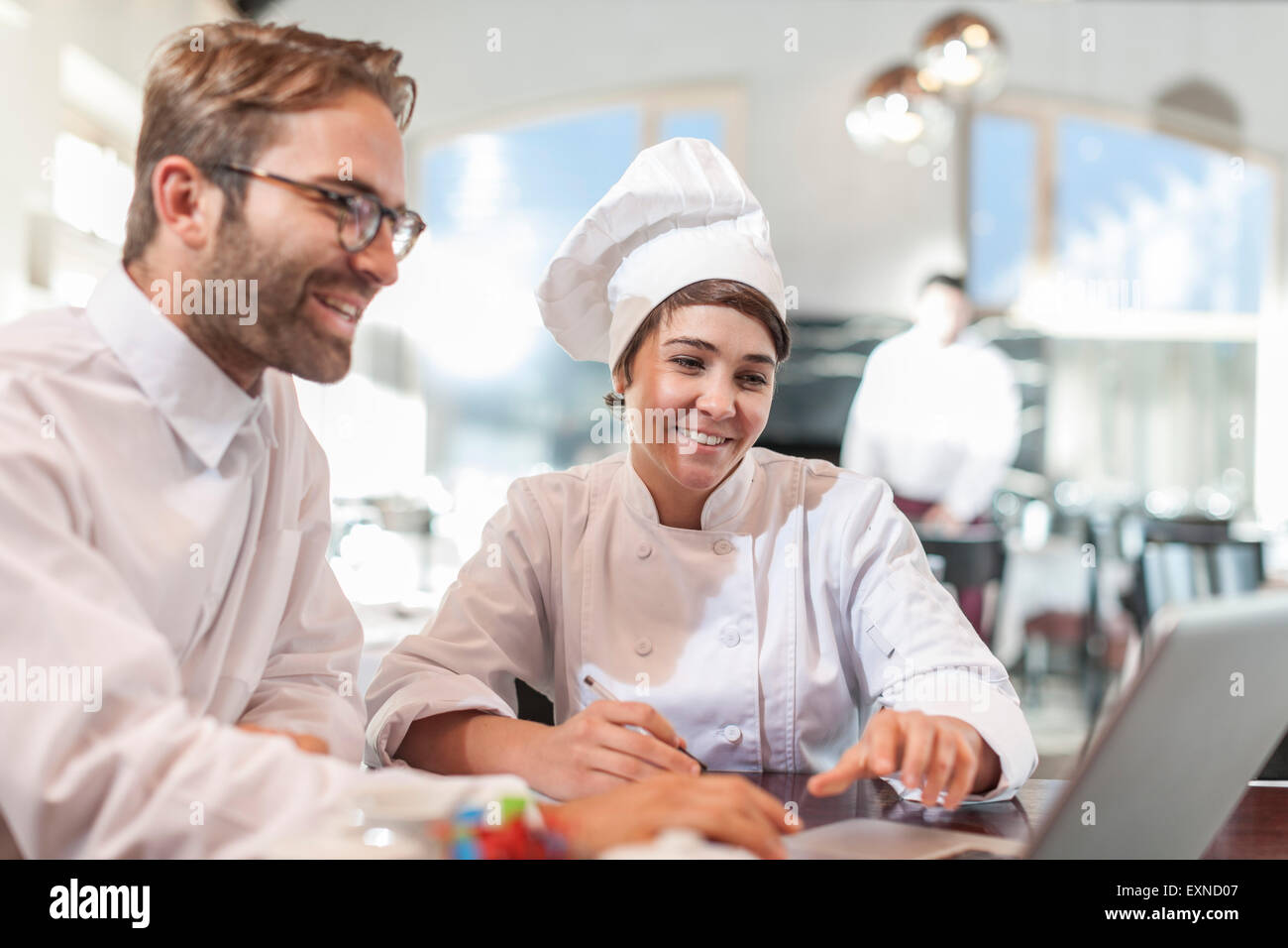 Chef menu planning hi-res stock photography and images - Alamy