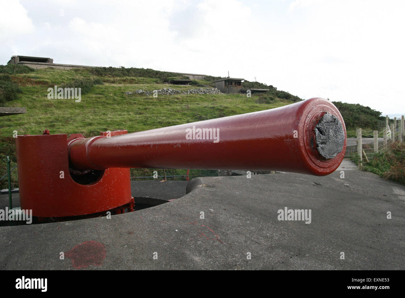 Shore based military gun at Fort Dunree,former military camp now a ...