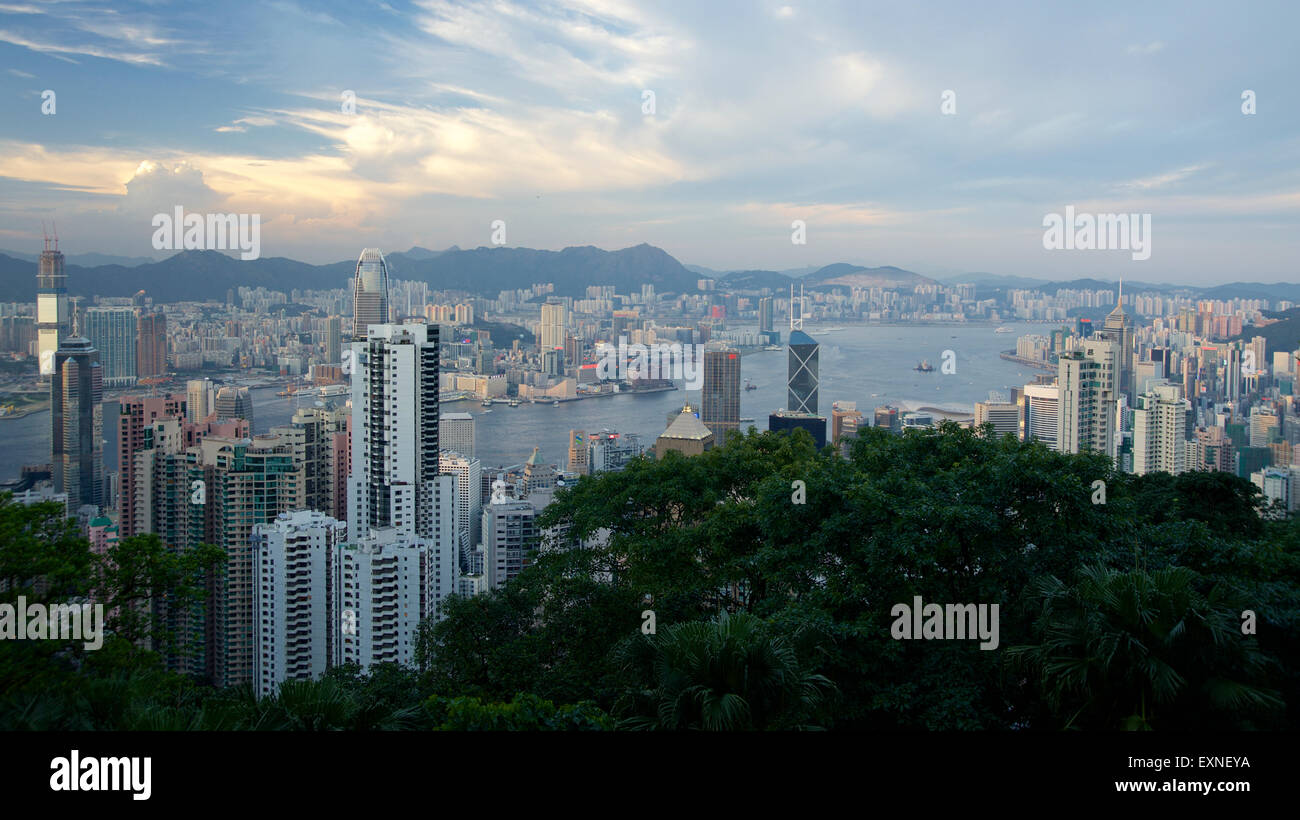 View from Victoria Peak Stock Photo - Alamy