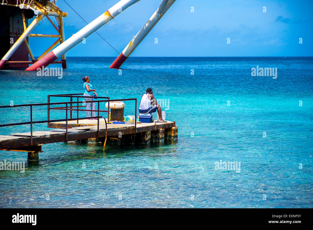 Caracasbay Beach Curacao Stock Photo - Alamy