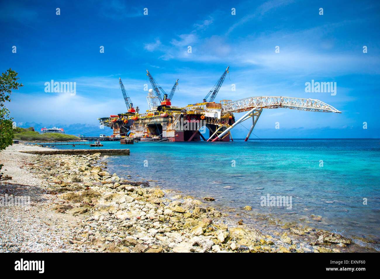 Caracasbay Beach Curacao Stock Photo - Alamy