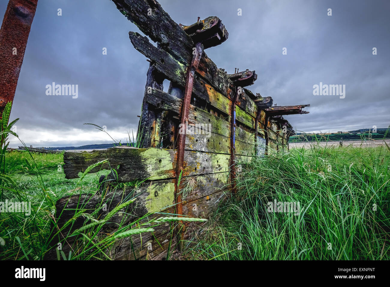 Ships Graveyard Purton on the River Severn Gloucestershire England UK ...