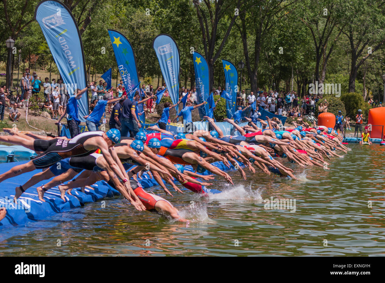 Three sports in one Stock Photo - Alamy