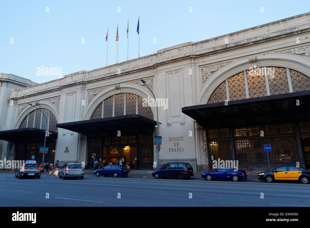 Train Station Barcelona Stock Photo - Alamy