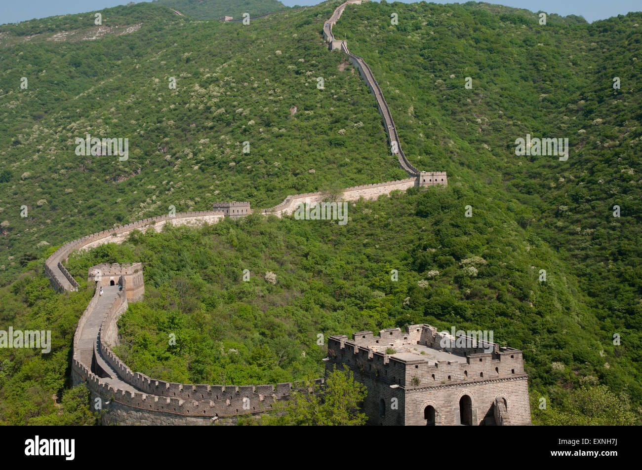 Mutianyu Section of the Great Wall of China Stock Photo - Alamy