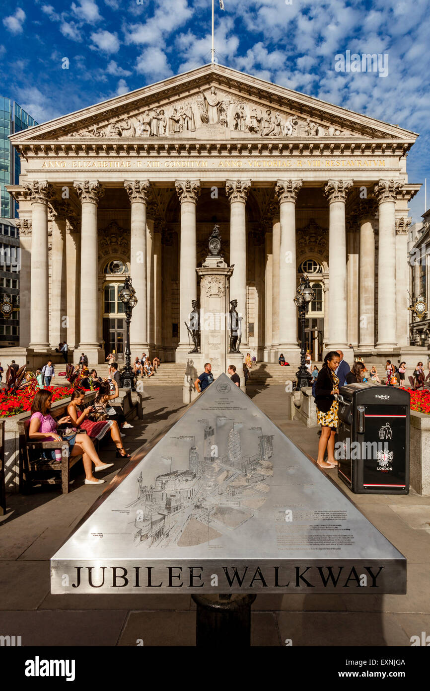 The Royal Exchange Building, London, England Stock Photo - Alamy