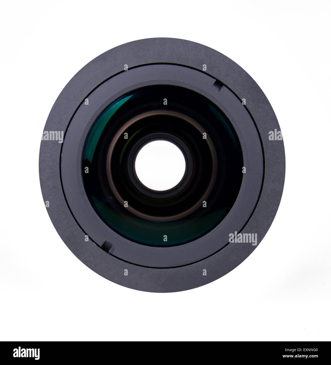 part of camra lens isolated on white background Stock Photo - Alamy